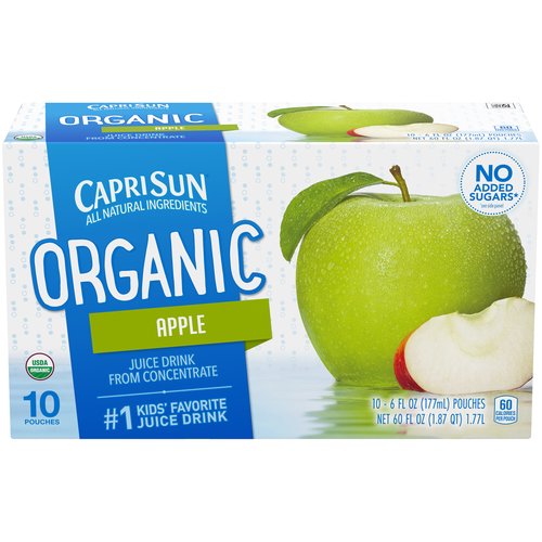 Capri Sun Organic Apple Juice (Pack of 10) - Foodland