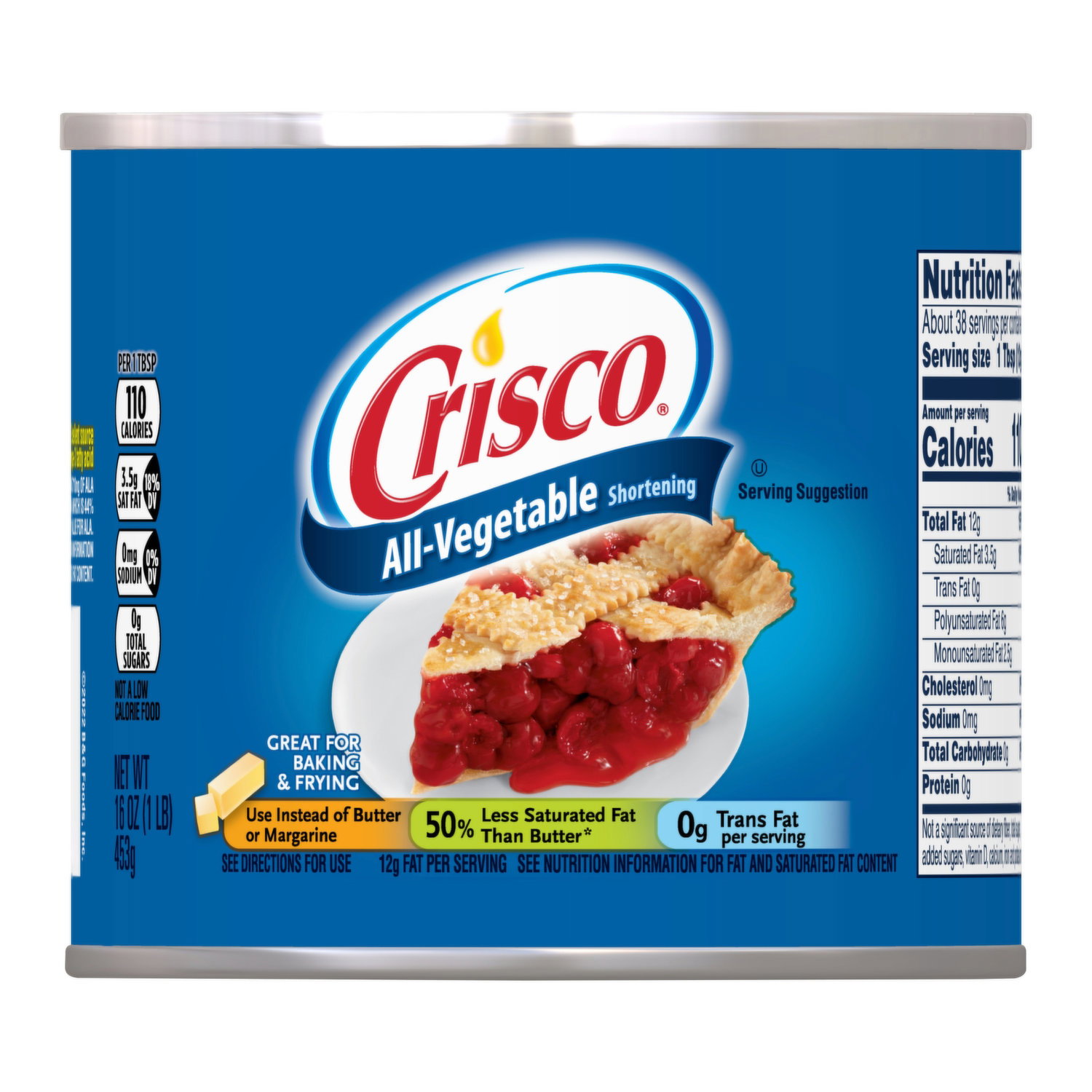 Vegetable Shortening Crisco Shortening, All Vegetable Same Day