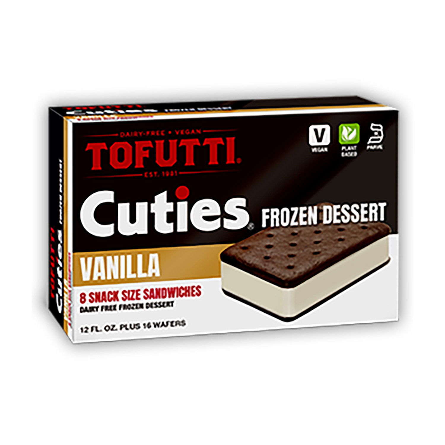 Tofutti Cuties Snack Size Frozen Sandwiches Vanilla Foodland